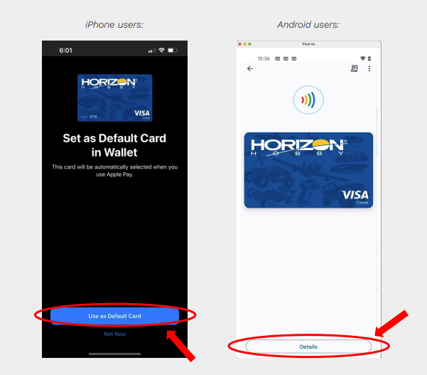 How do I add my virtual Horizon Hobby card to a mobile wallet ...